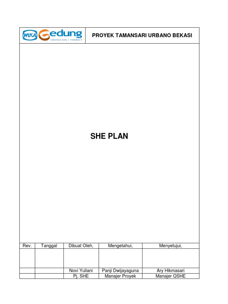 She Plan Proyek Tamansari Urbano Bekasi PDF | PDF | Seni