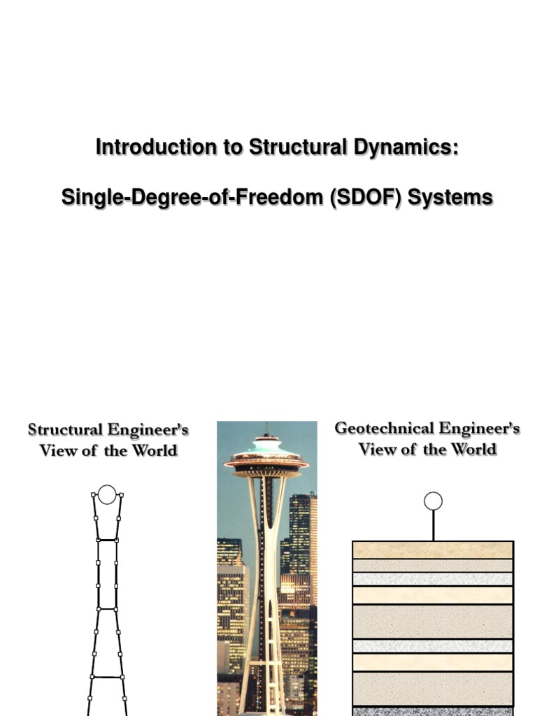 SDOF Systems in Structural Dynamics | PDF | Equations Of Motion | Force