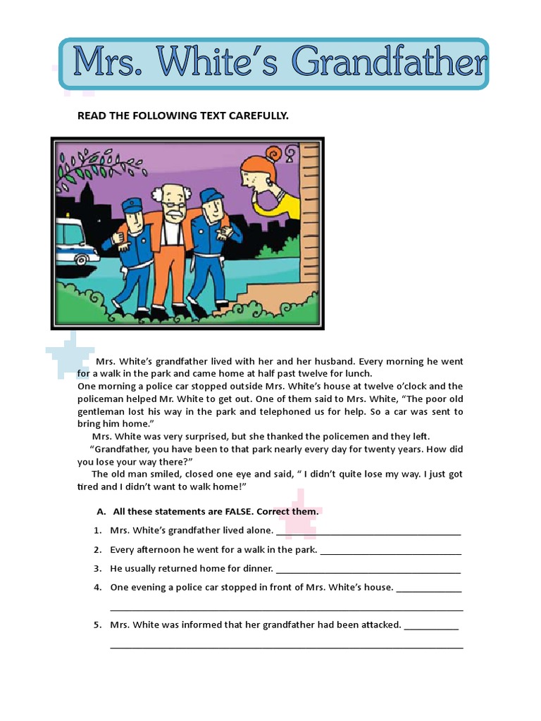 Past Simple Reading Comprehension | PDF