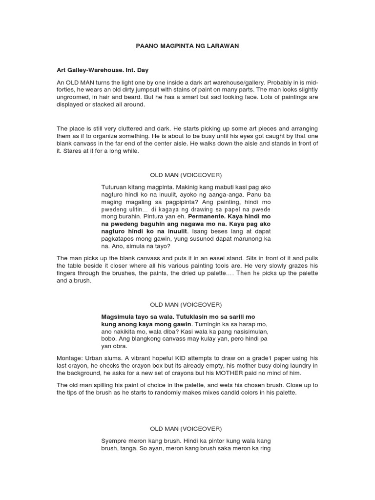 Paano Magpinta NG Larawan | PDF | Art Media | Paintings