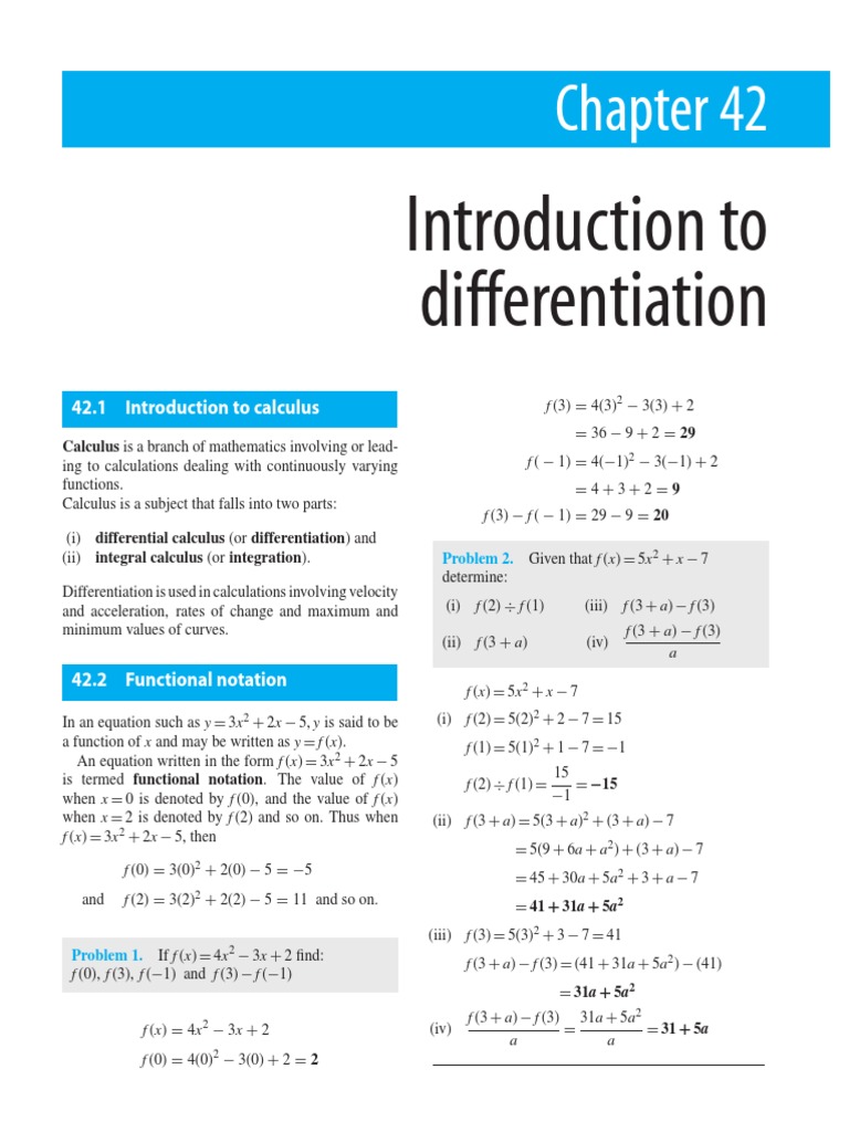 Differential Calculus | PDF | Sine | Derivative