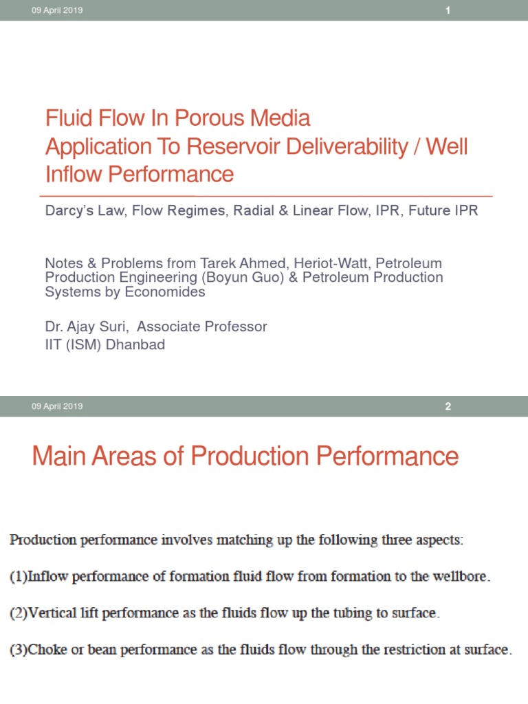 Reservoir Deliverability | PDF | Fluid Dynamics | Petroleum Reservoir