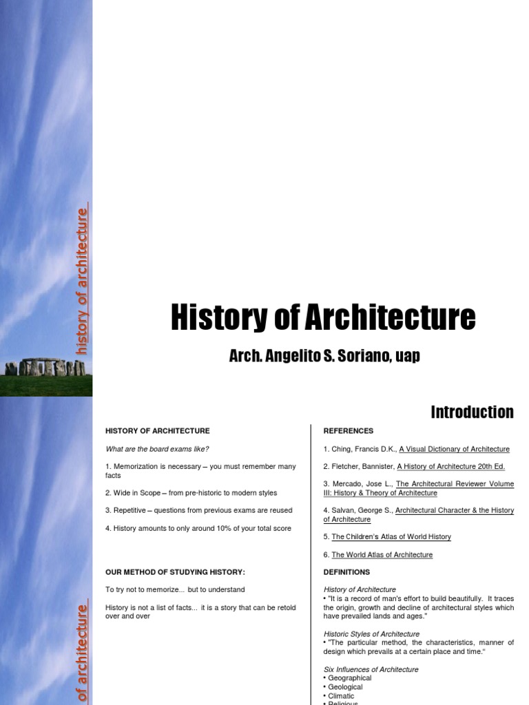 History of Architecture Timeline | PDF | Ancient Greece | Ancient Egypt