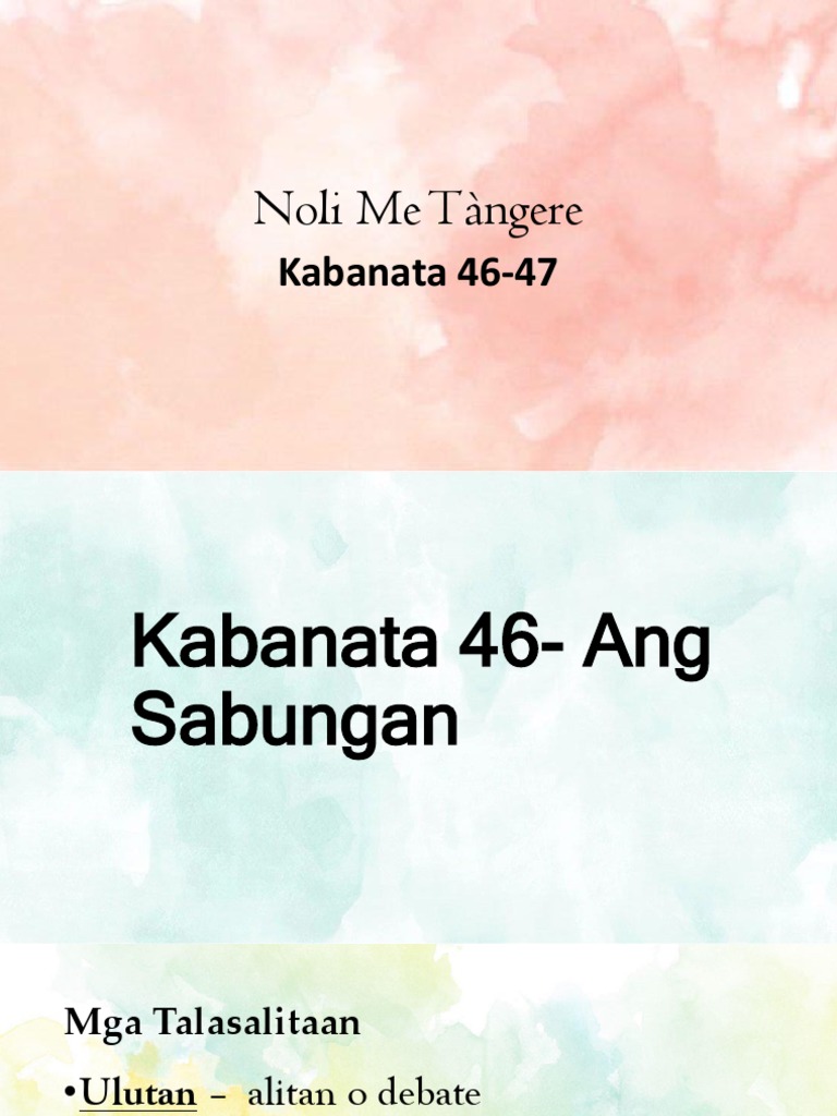 Kabanata 46-47 | PDF