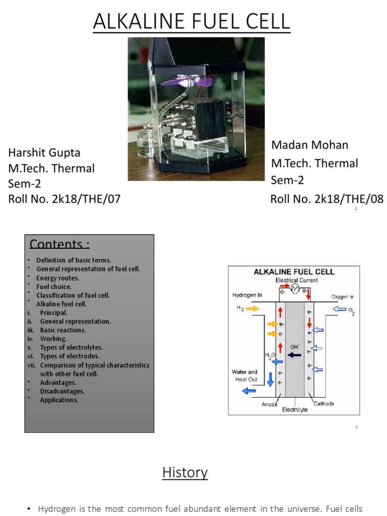 Alkaline Fuel Cell | PDF | Fuel Cell | Anode