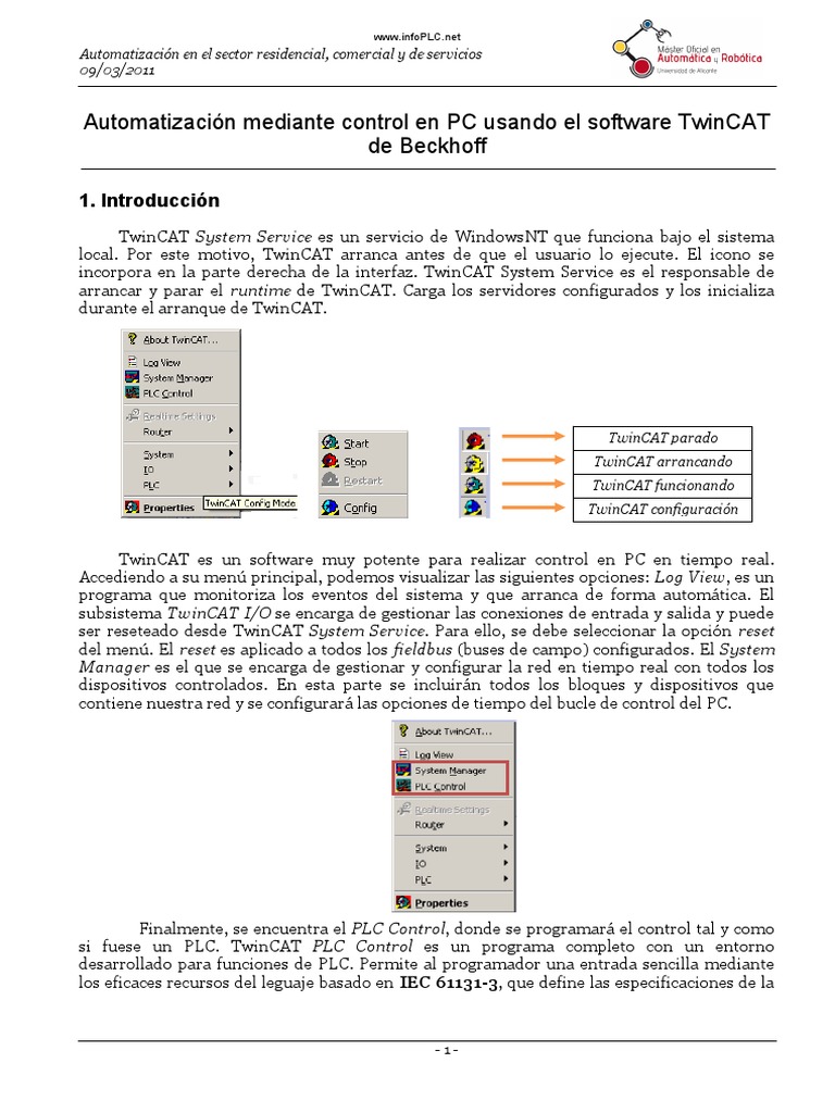 TwinCat Programming | Descargar gratis PDF | Lenguaje de programación | Programa de computadora