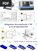 10 Ejemplos de Programacion CNC | PDF | Control numerico | Programación ...