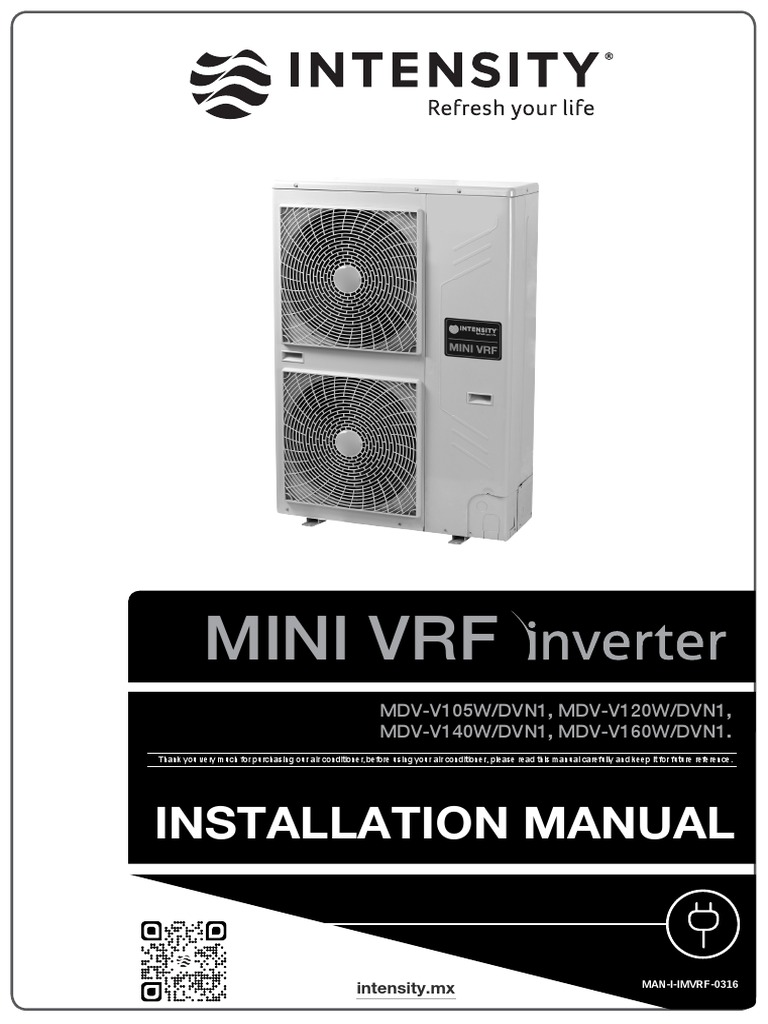 Mini VRF: Installation Manual | PDF | Thermal Insulation | Electrical ...