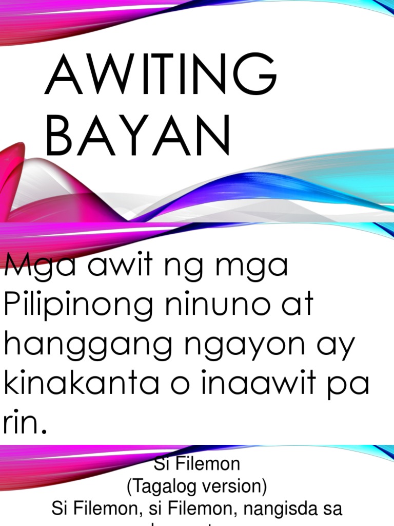 Awiting Bayan | PDF