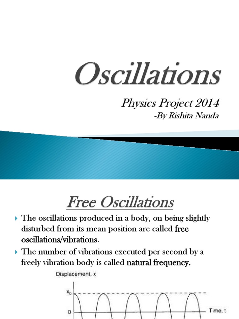 Oscillations (Rishita's Physics Project) | PDF | Oscillation | Resonance