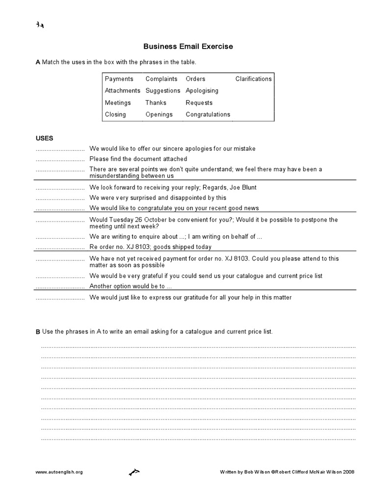 BusinessEmail PDF | PDF | Career & Growth