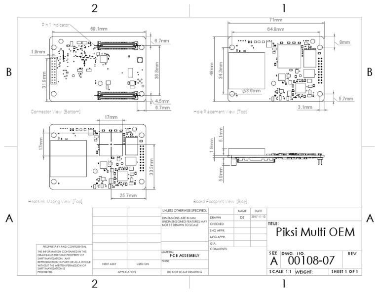 Piksi Multi Drawings v1 (00108-07-1) | PDF | Manufactured Goods ...