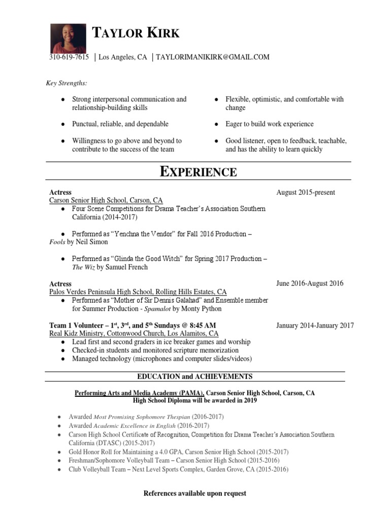 Taylor Kirk Resume | PDF | Behavior Modification | Cognition