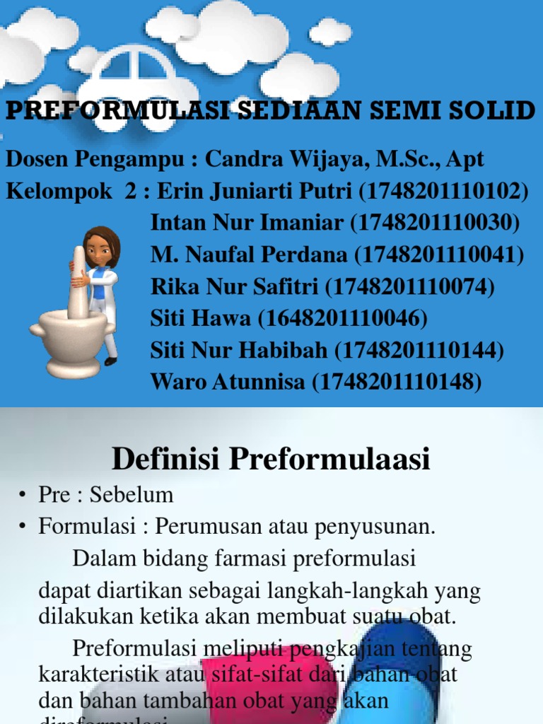 FIX Preformulasi Sediaan Semi Solid | PDF