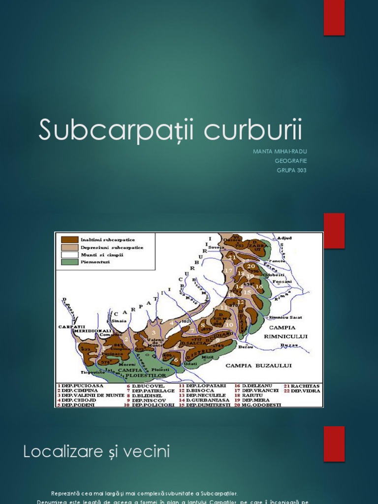 Subcarpații Curburii | PDF