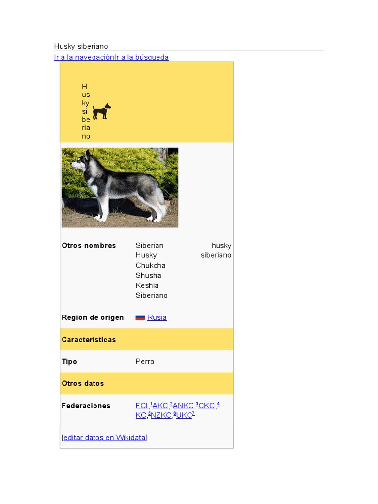 Husky Siberiano | PDF | Perros | Subespecie De Canis Lupus