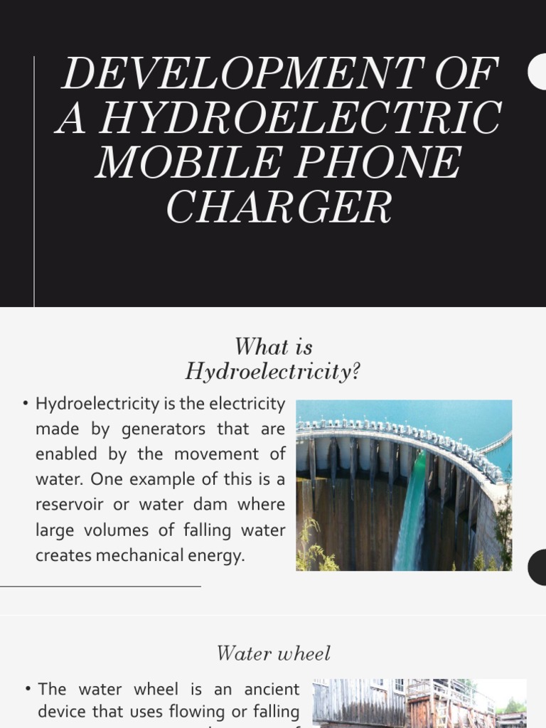 Development of A Hydroelectric Mobile Phone Charger | PDF | Home & Garden