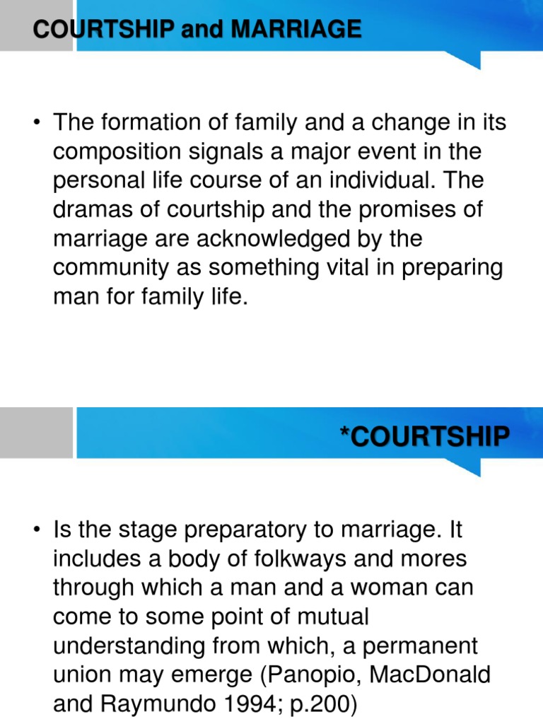 Courtship and Marriage | PDF | Annulment | Marriage