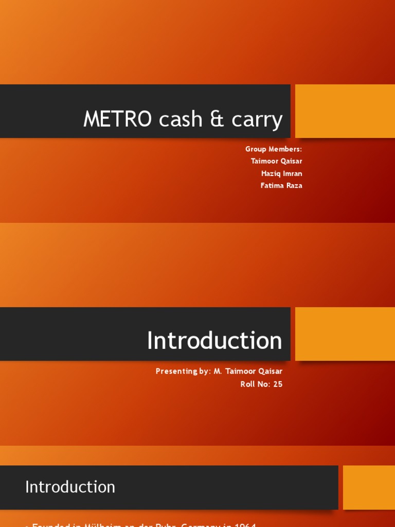 METRO Cash & Carry | PDF | Marketing | Microeconomics