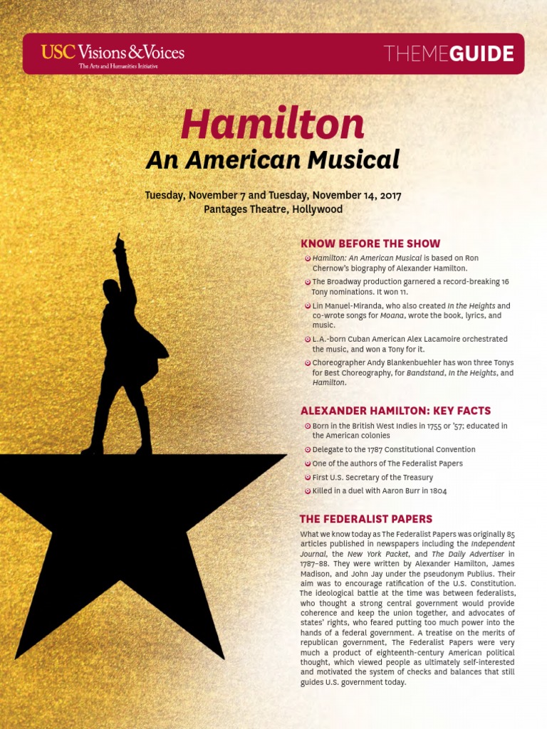 Hamilton: An American Musical | PDF | The Federalist Papers | Alexander ...