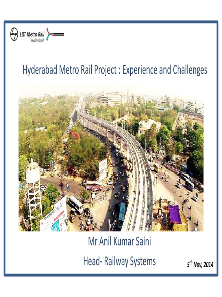 Metro Hyd PDF | PDF | Rapid Transit | Rail Transport
