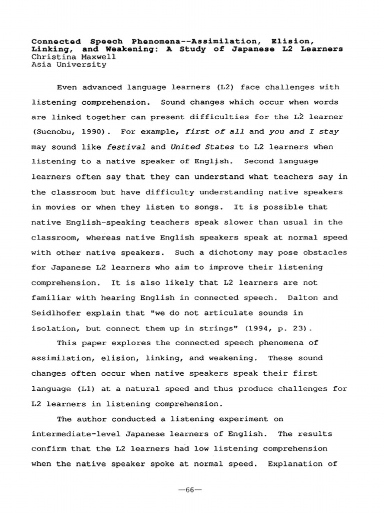 Connected Speech | PDF | Speech | Philology