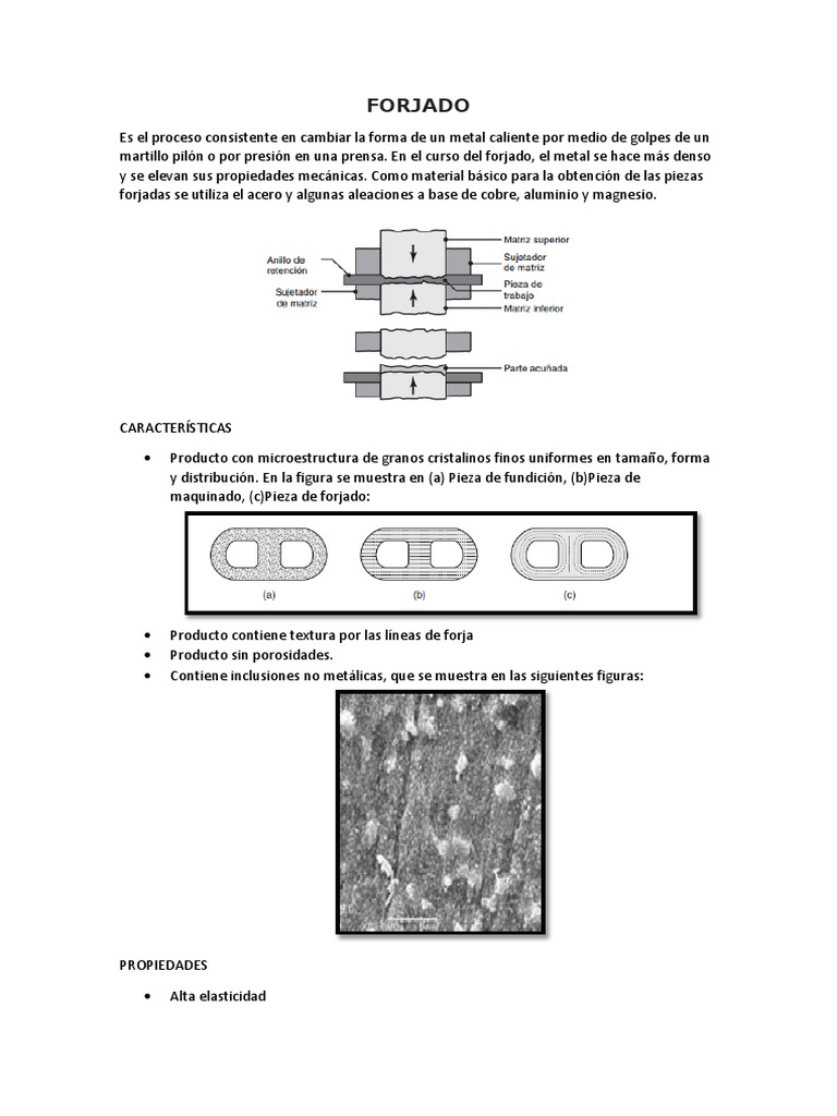 Forjado en Matriz Abierta | PDF | Forjar | Aluminio