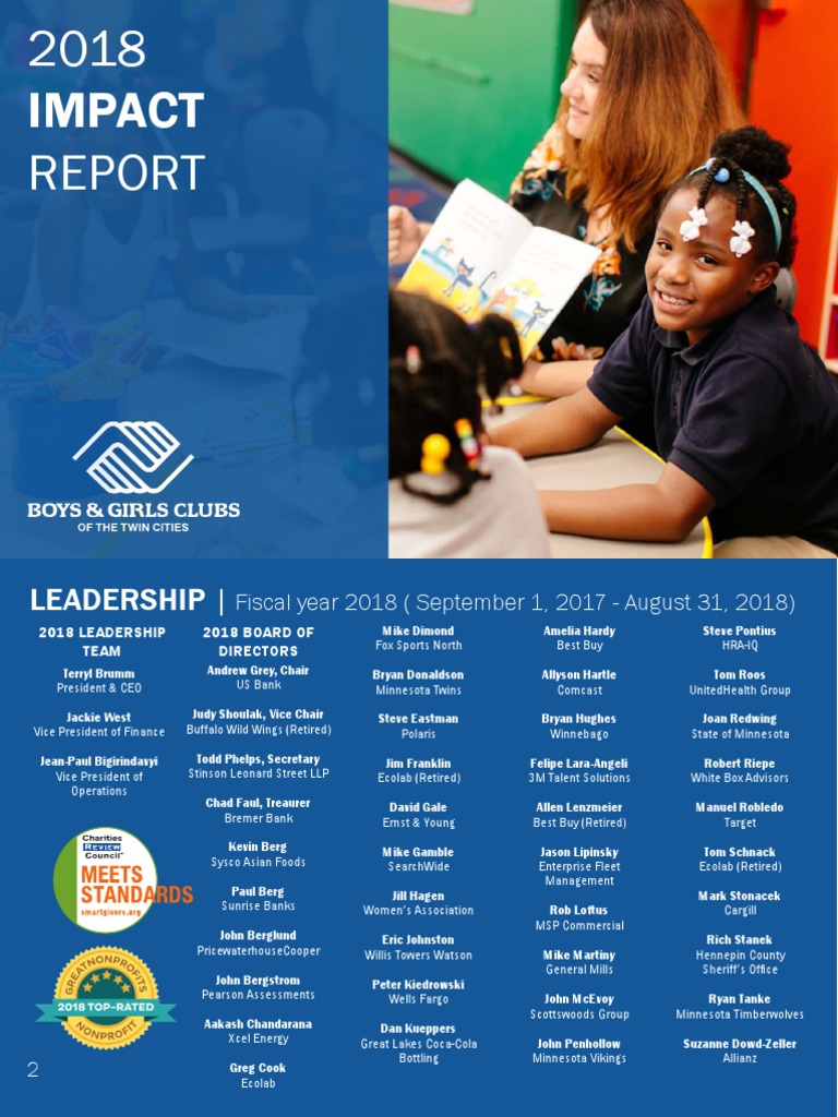 2018 Impact Report: Youth Programs Overview | PDF | Literacy | Adolescence