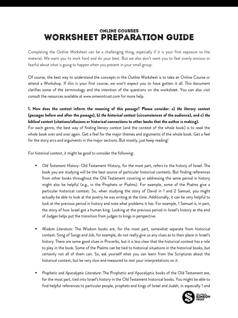 CST Course Preparation Guide | PDF | The Gospel | Gospels