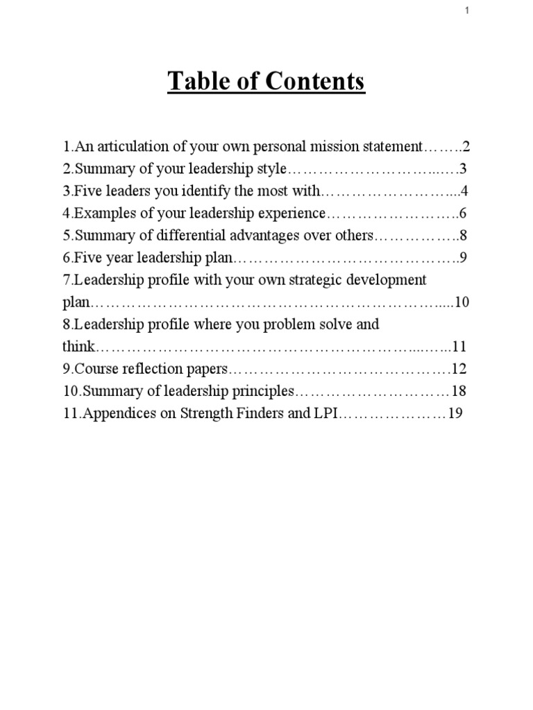 Leadership Portfolio | PDF | Leadership | Classroom