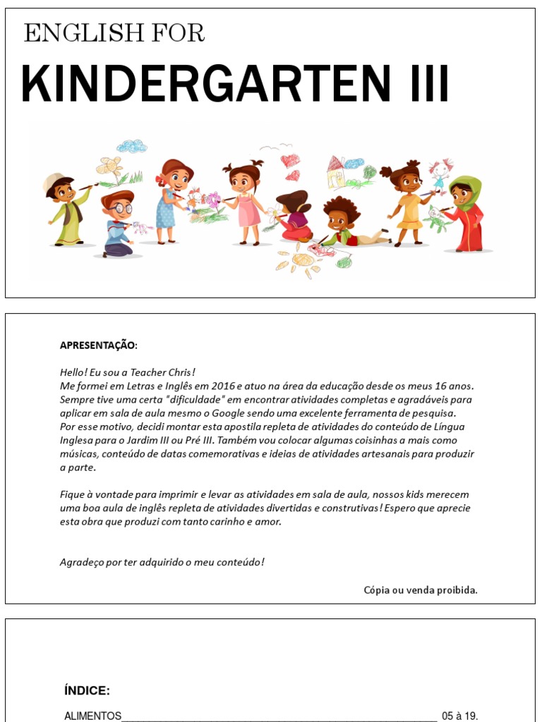 Kindergarten3 Book | PDF | Papel | Alimentos