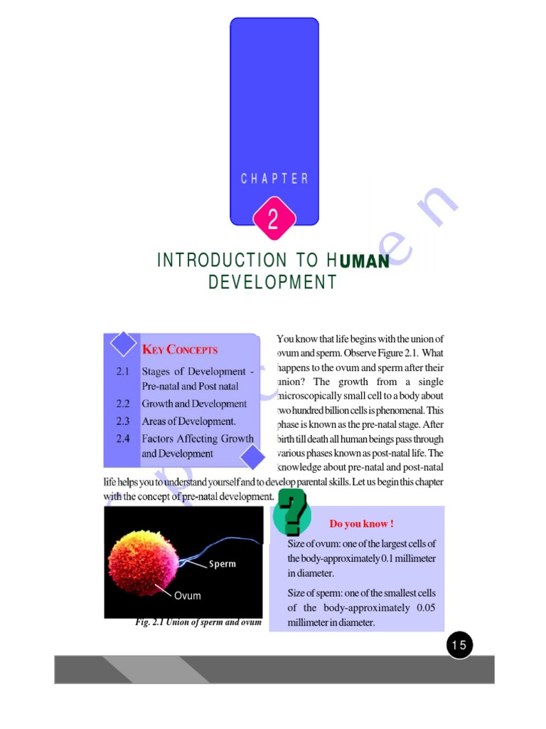 33 Home Science Unit 02 | PDF | Genetic Disorder | Developmental Psychology