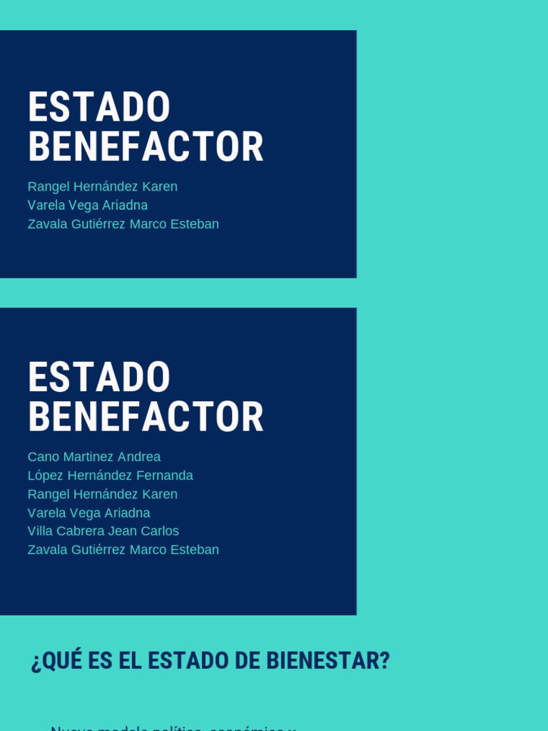 Estado Benefactor | PDF | Estado de bienestar | Sociedad