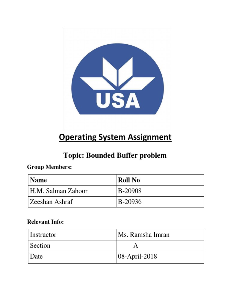 Bounded Buffer Problems-OS (B-20908) | PDF | Computer Programming | Information Technology ...