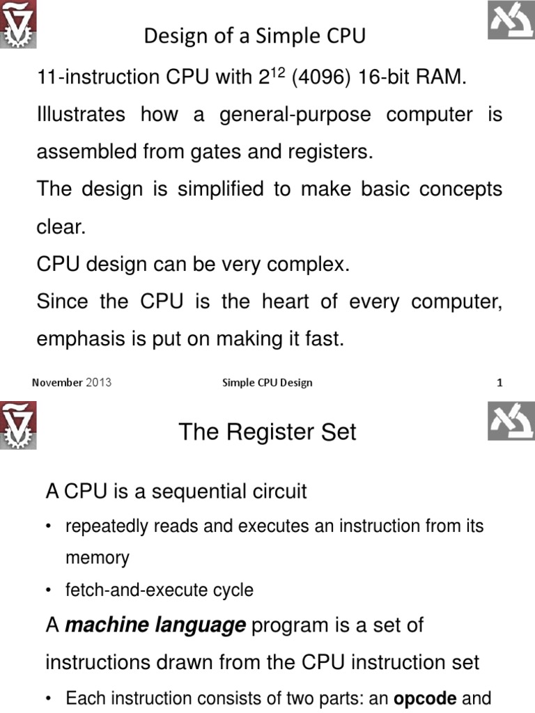 Simple CPU Design | PDF | Central Processing Unit | Assembly Language