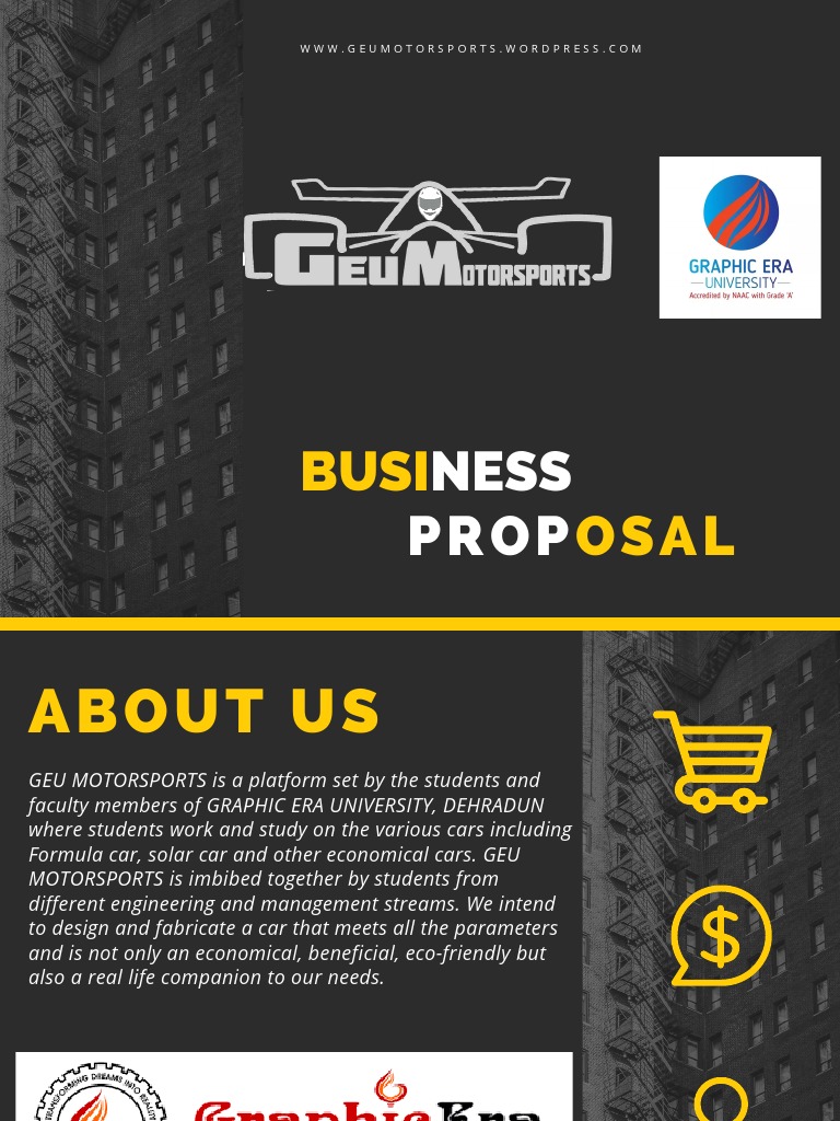 Geu Motorsports Proposal | PDF | Car | Motor Vehicle