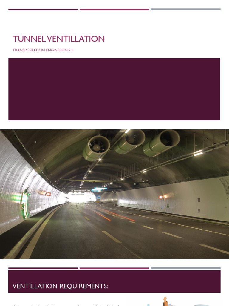 VentIllation of Tunnels | PDF | Ventilation (Architecture) | Hvac