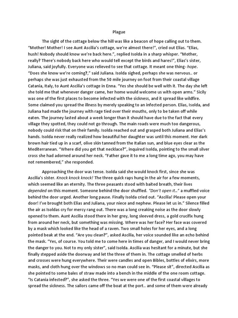 Plague 1 Pdf Narration Nature