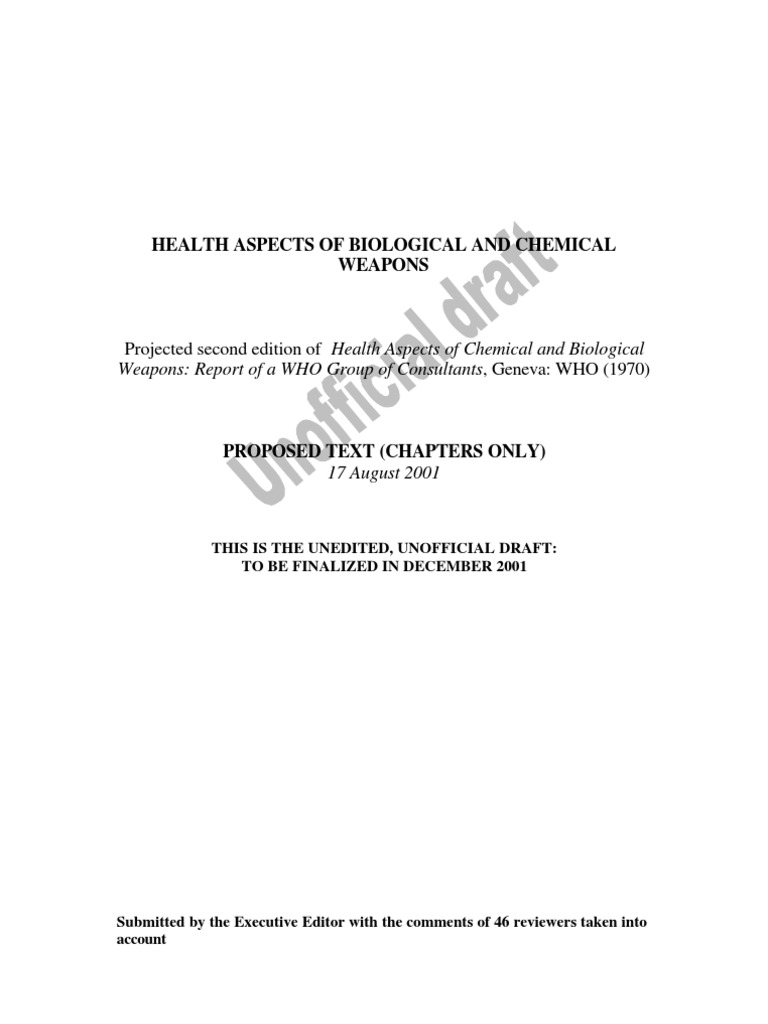 Bio Weapons Full Text2 | PDF | Chemical Warfare | Biological Warfare