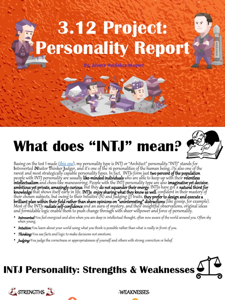 3.12 Project: Personality Report: By: Álvaro Huidobro Mouvet | PDF ...