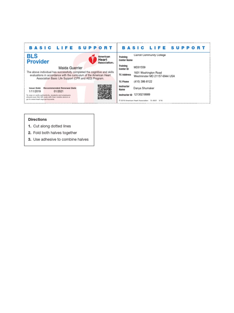 CPR Card | PDF