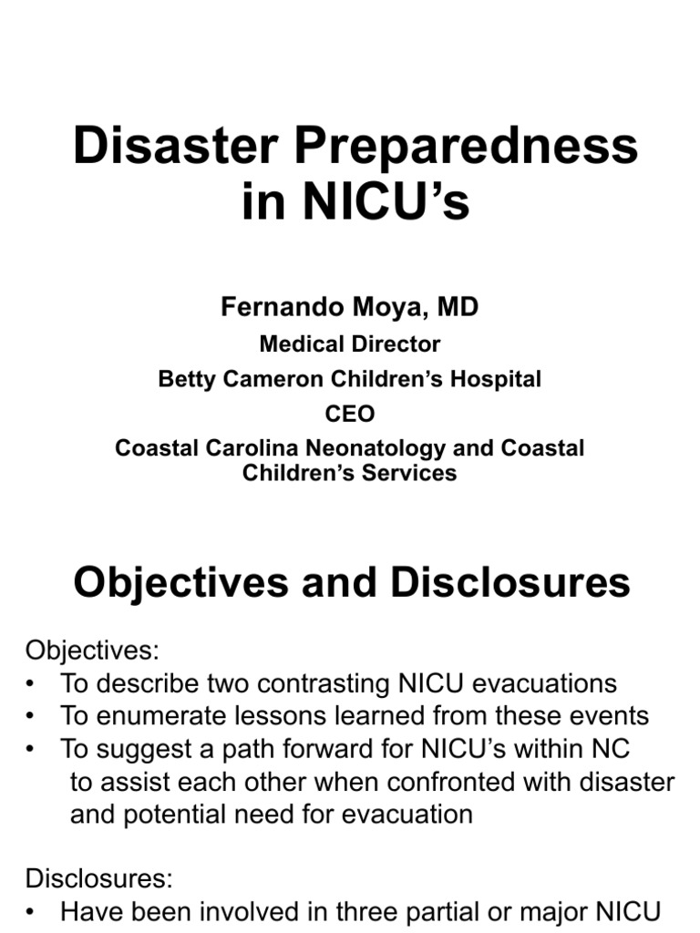 PQCNC Dialogues 2019 Disaster Preparedness | PDF | Neonatal Intensive ...