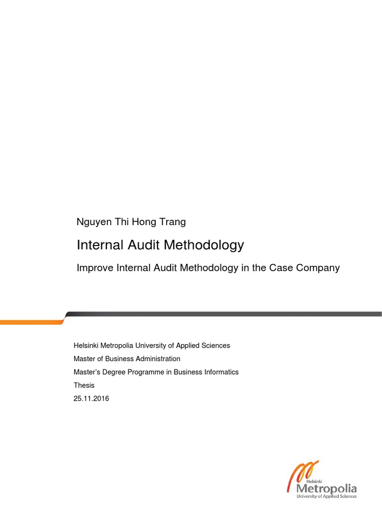 Improve Internal Audit Methodology | PDF | Internal Audit | Audit
