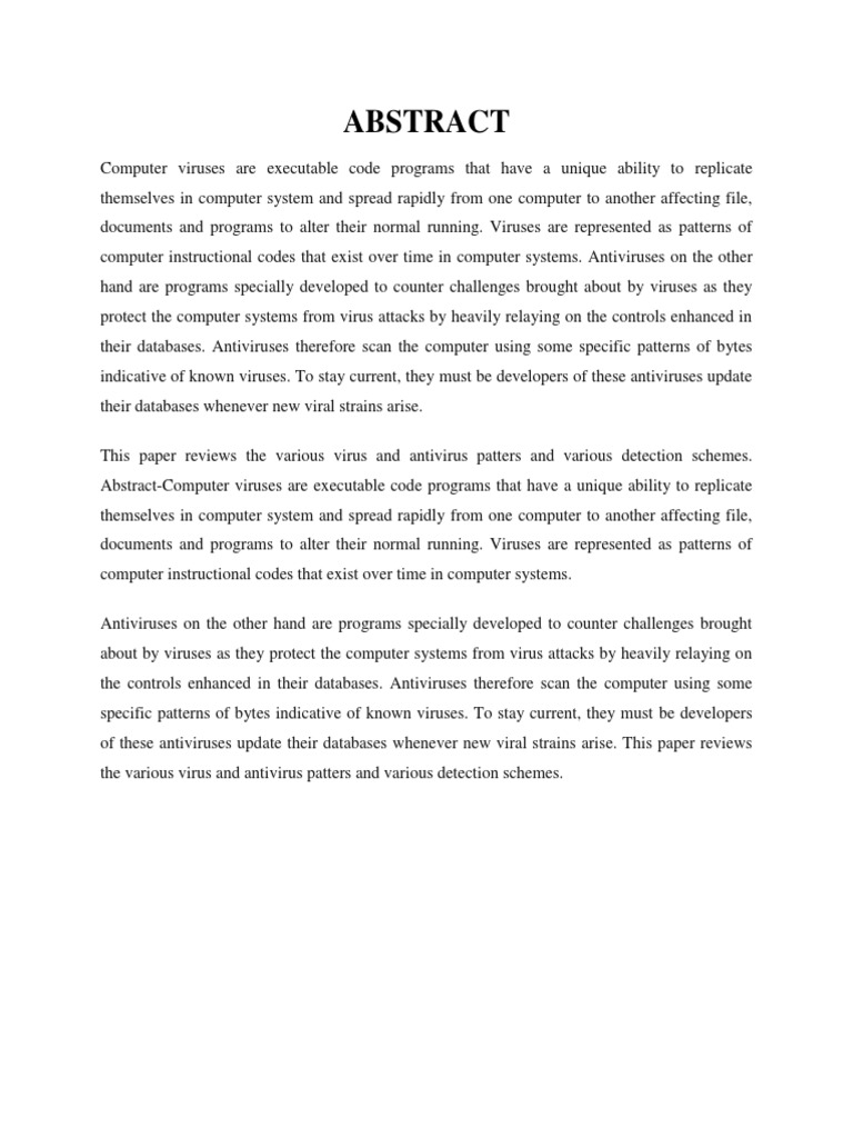 Virus and Antivirus Patterns Overview | PDF | Computer Virus ...