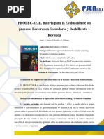 PROESC Normas de Aplicación, Corrección y Puntuación | PDF | Lingüística | Ciencia cognitiva