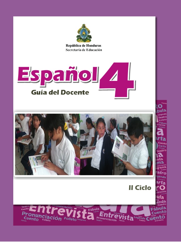 4° Español Guía Del Docente PDF | PDF | Comprensión lectora | Escritura