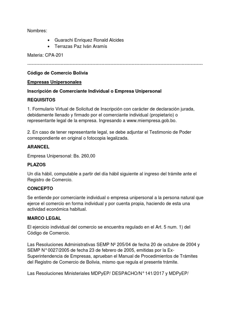 Codigo de Comercio Bolivia | PDF | Cooperativa | Bienes (Ley)