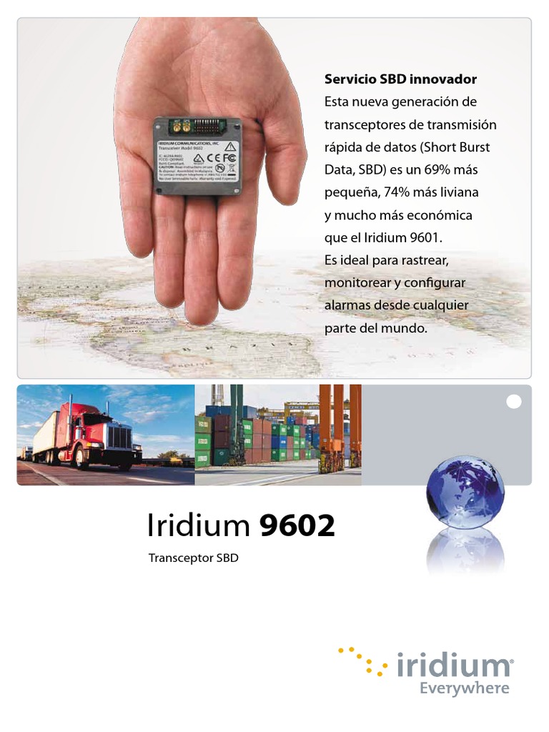 BR Iridium 9602 Brochure SPA (NOV10) | PDF | Antena (Radio) | Corriente ...