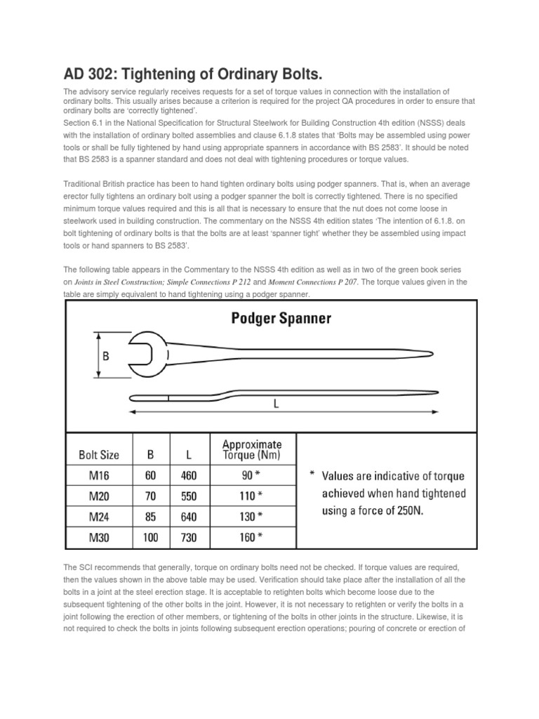 Structural Bolt Tightening Guide | PDF | Nut (Hardware) | Screw