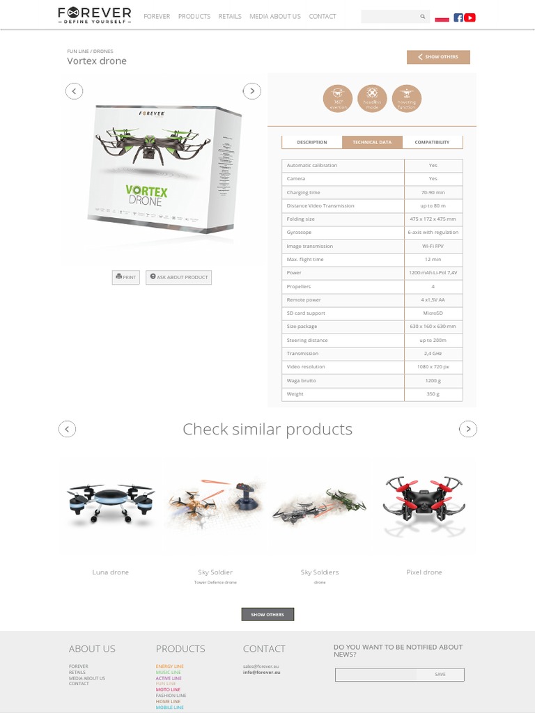 Check Similar Products: Vortex Drone | PDF | Video | Pixel